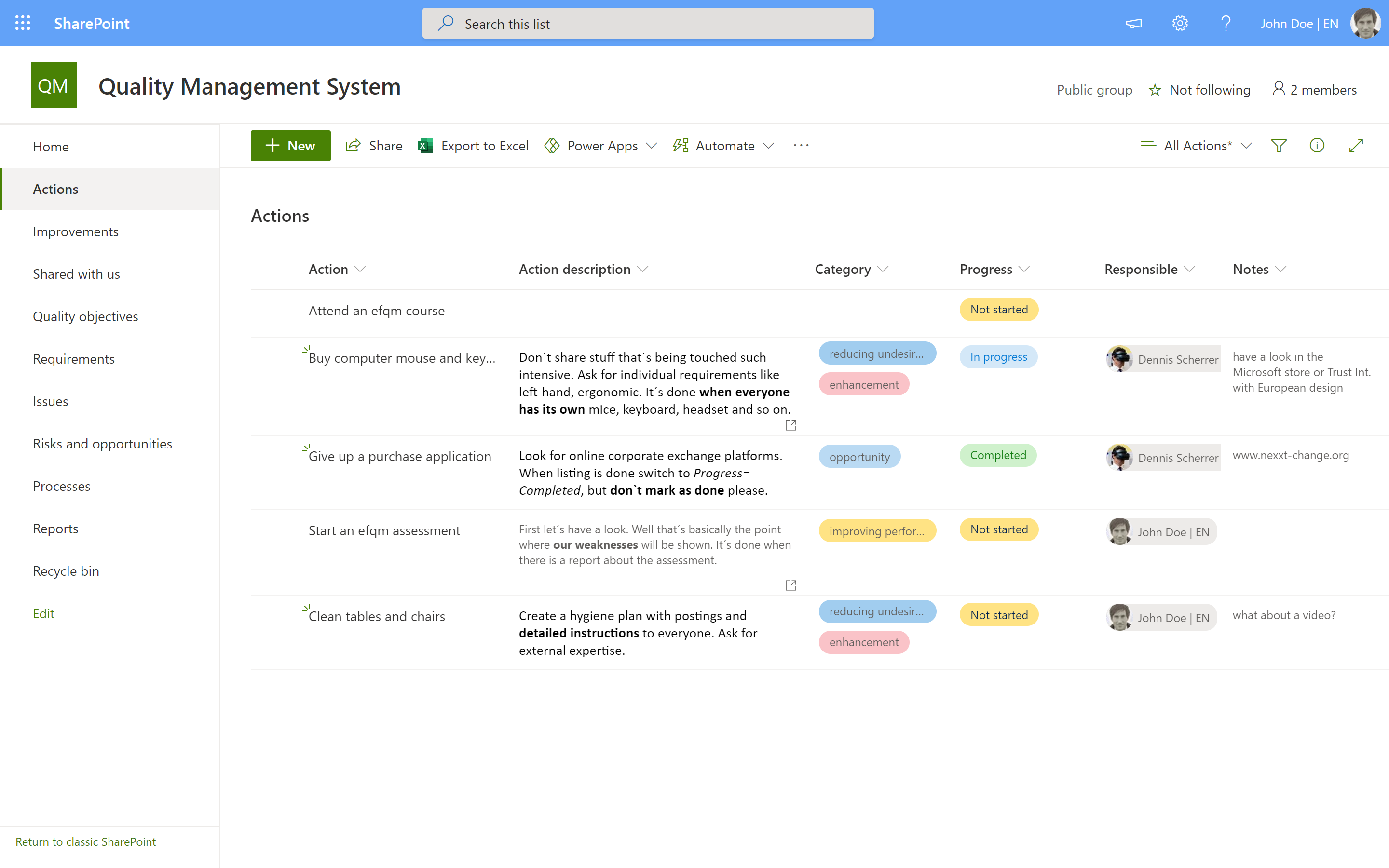 Sharepoint Quality Management System Template Sharepoint Quality Management System Template